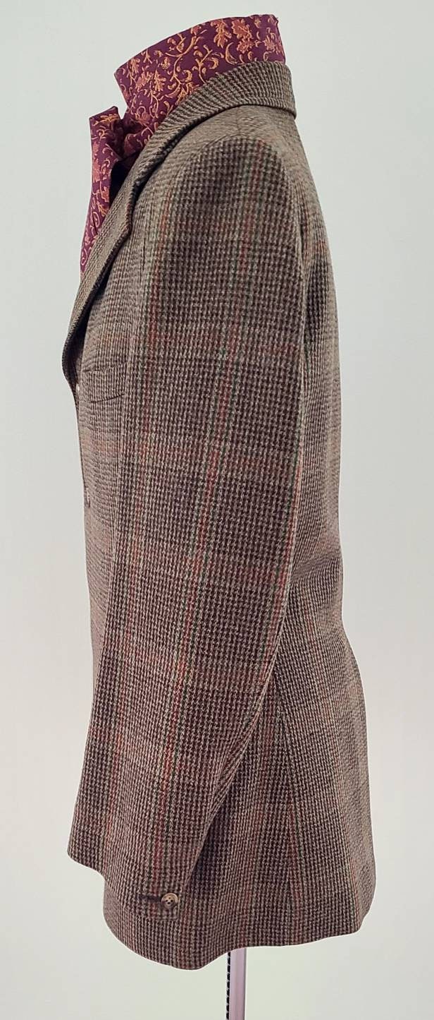 PYTCHLEY Plaid Tweed Hunting Jacket Approximate Size 36 - Etsy