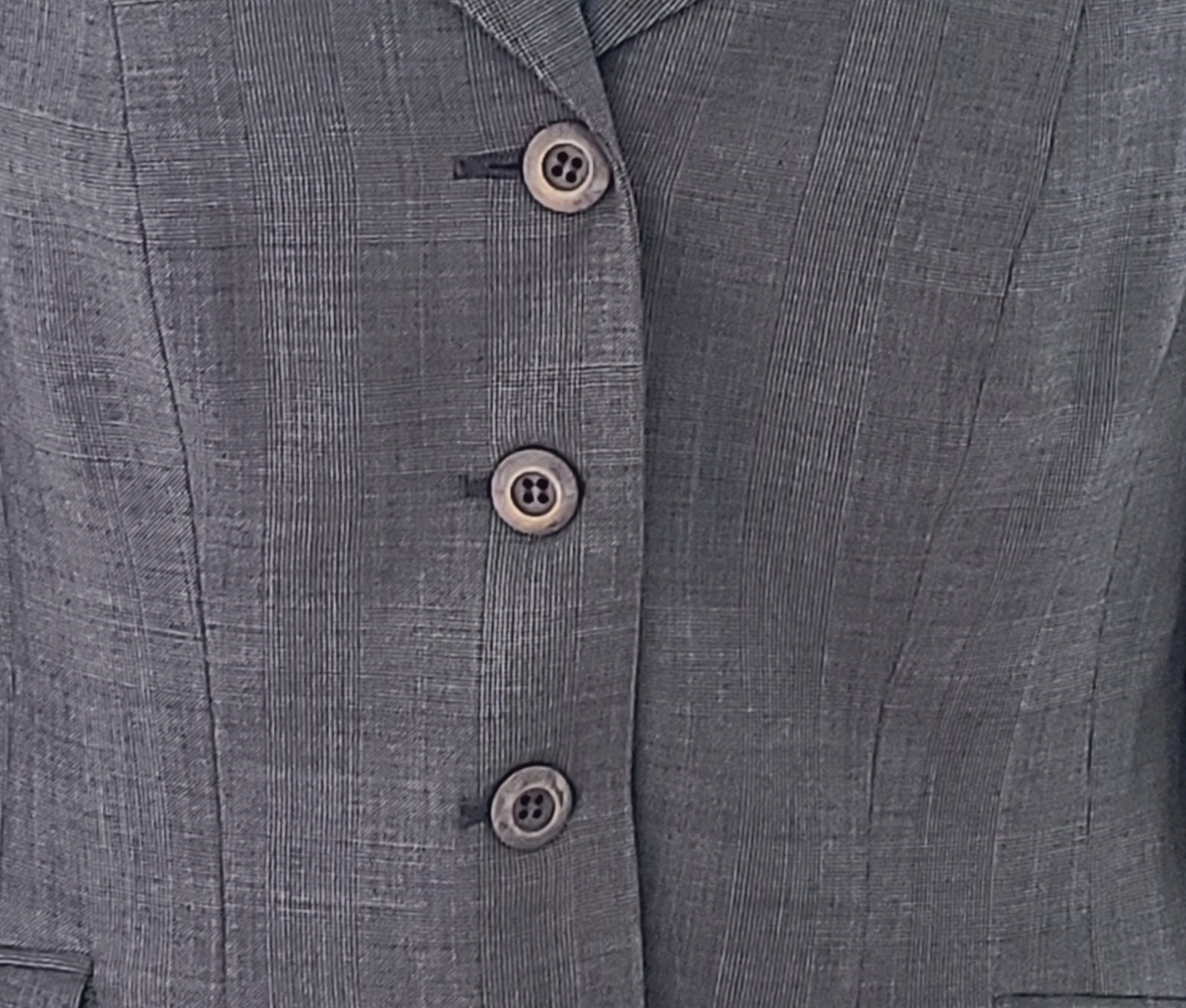 GRAND PRIX Grey Windowpane Jacket Size 16R Womans - Etsy
