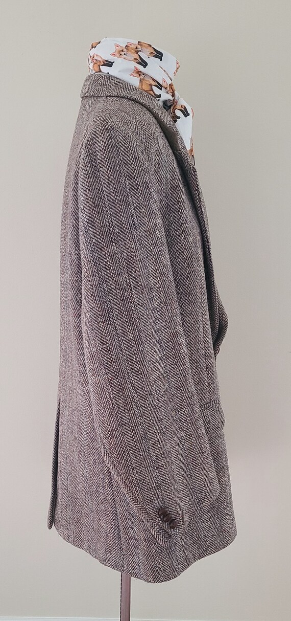 HARRIS TWEED Brown Tweed Hunting Jacket, Approximate … - Gem
