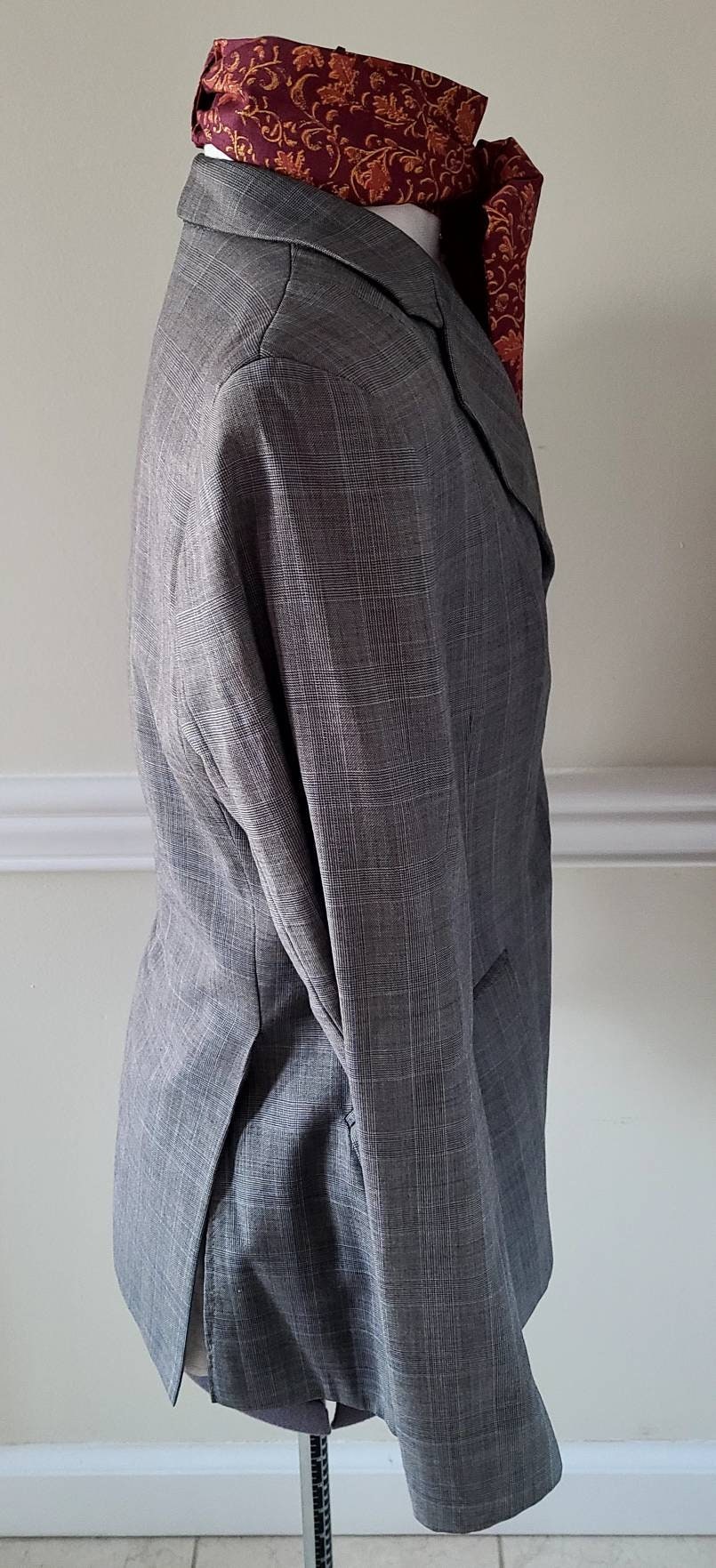 RJ CLASSICS STERLING Grey Windowpane Jacket Size 4R Womans - Etsy