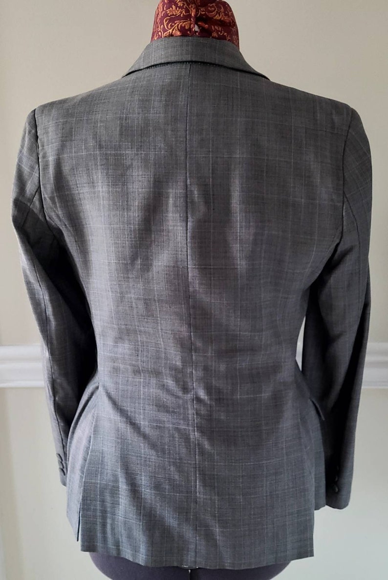 RJ CLASSICS STERLING Grey Windowpane Jacket Size 4R Womans - Etsy