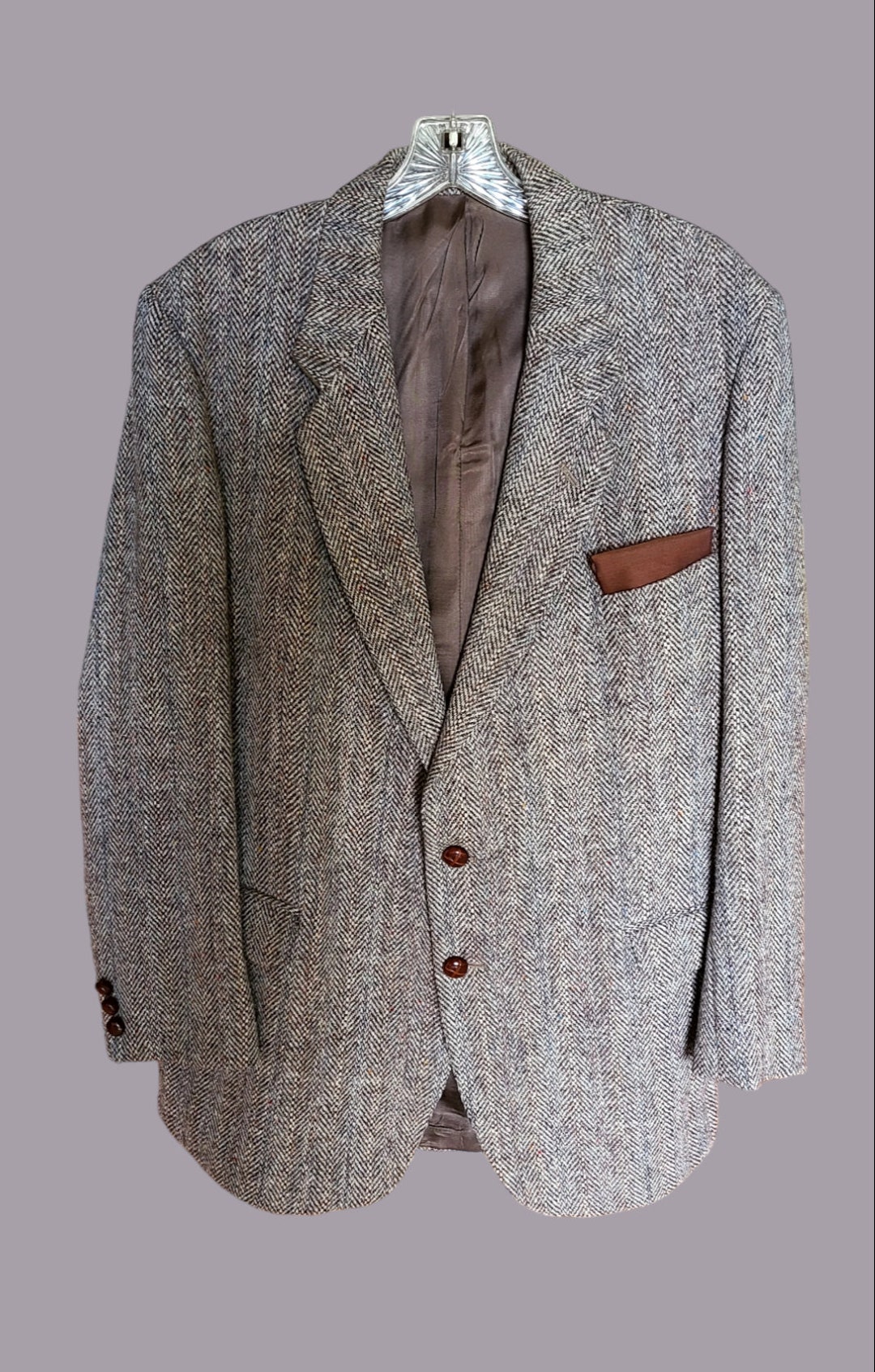 HARRIS TWEED Brown Tweed Hunting Jacket, Approximate Size 44 Mens - Etsy