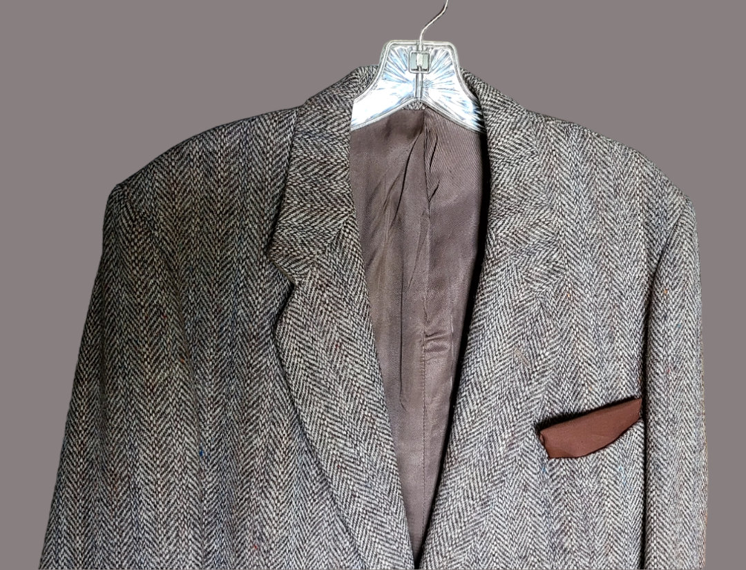 HARRIS TWEED Brown Tweed Hunting Jacket, Approximate Size 44 Mens - Etsy
