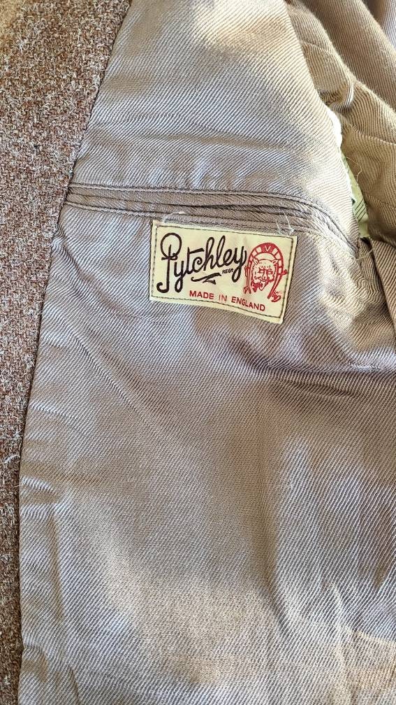 PYTCHLEY Brown Tweed Hunting Jacket, Approximate Size 4 Womans, 32 Mens ...