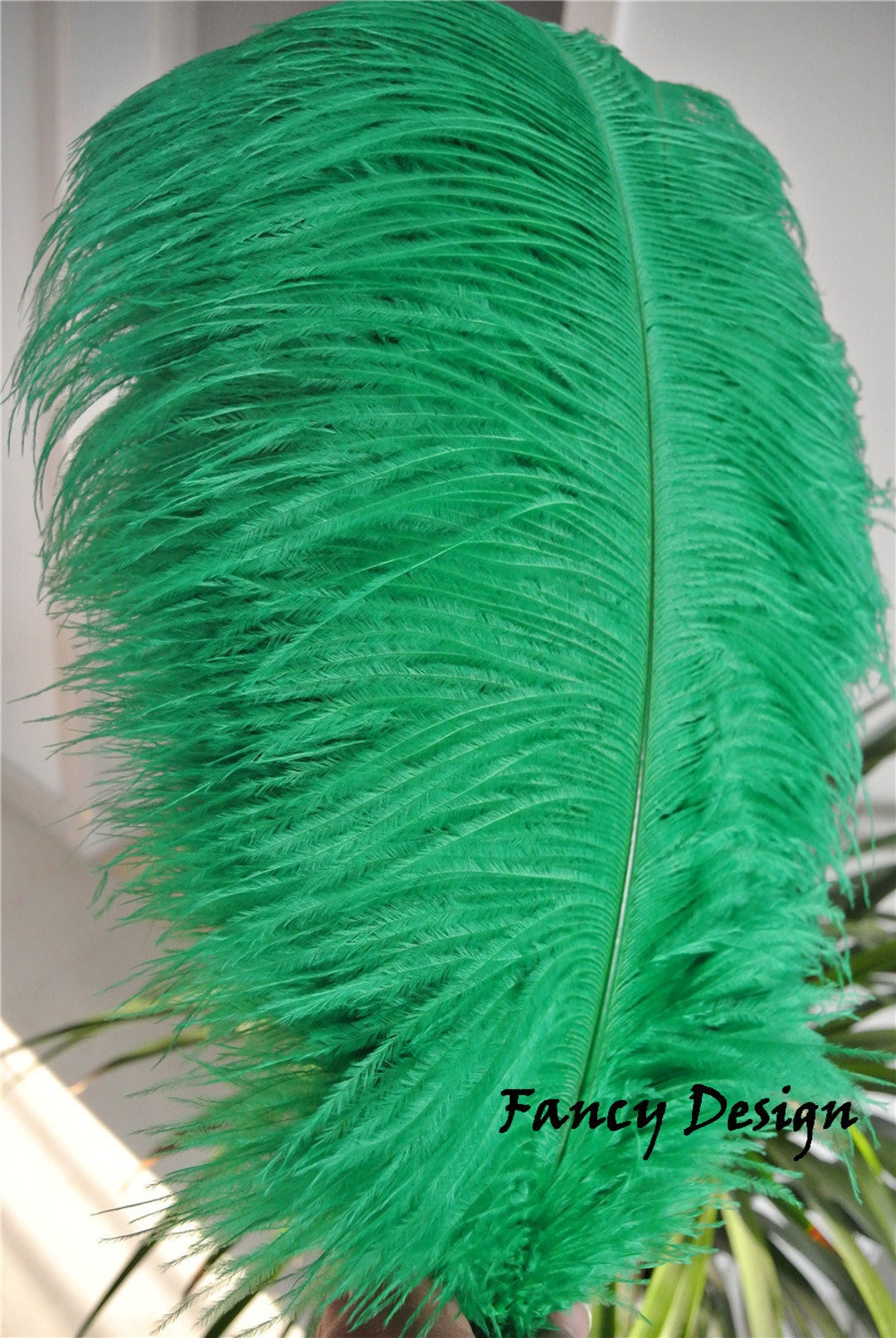 Kelly Green Ostrich Feather 100 Pcs for Wedding Party Centerpiece Decor ...