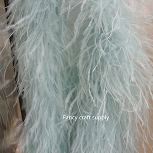 Ostrich Boa Aqua - Etsy UK