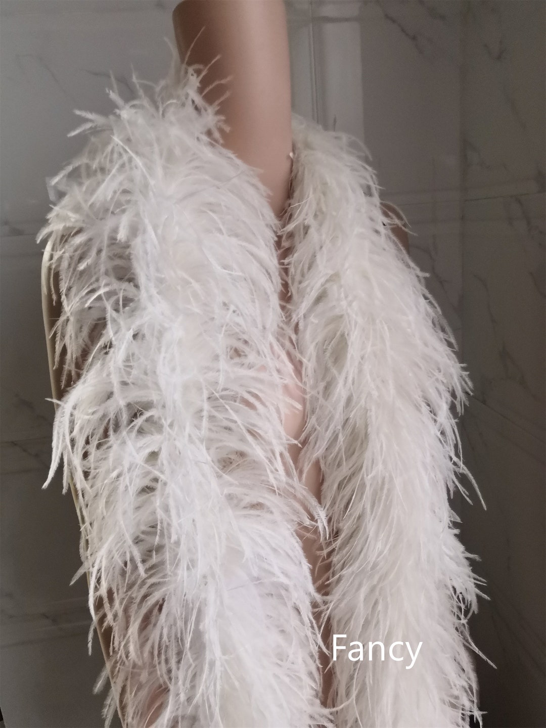 22 Colors Ivory OSTRICH Feather Boa 8 Ply for Dancing Dress Wedding ...