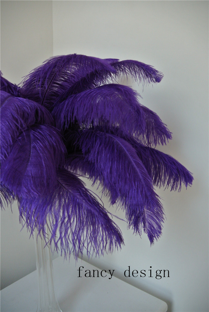 Purple ostrich feather ostrich plume 50 pcs for wedding party | Etsy