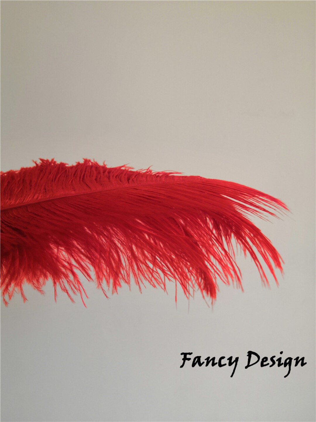 50 Pcs RED Ostrich Feather 5-20inches for Wedding Party Centerpiece ...