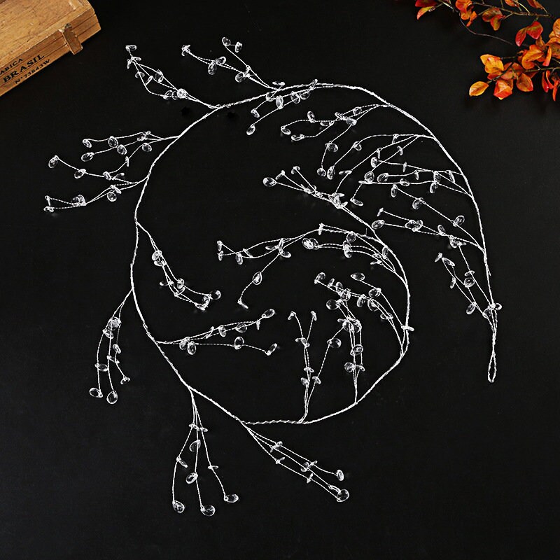 2 Pcs Crystal Diamond Shape Bead Spray Wedding Craft Acrylic - Etsy