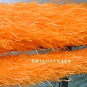 Orange OSTRICH Feather Boa 20 Ply Dancing Dress Wedding Crafting ...