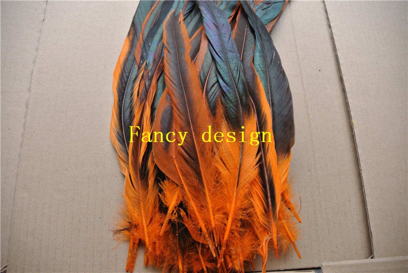 RED Orange Hot Pink Purple Yellow Green Rooster Coque Feather Loose 100 ...