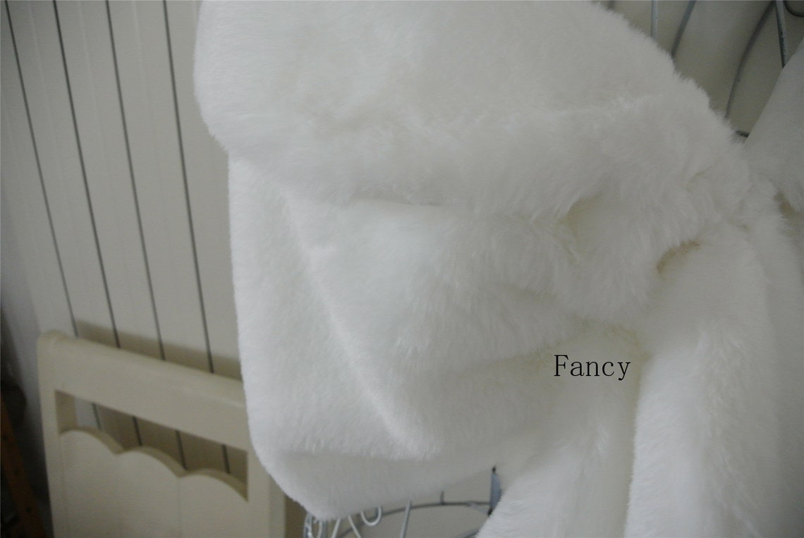 White Faux Fur Bridal Wrap Fur Wrap Bridal Faux Fur Stole - Etsy