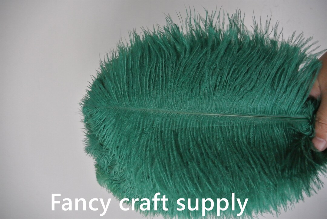 Deep Green Emerald GREEN Ostrich Feather 50 Pcs for Wedding Party ...