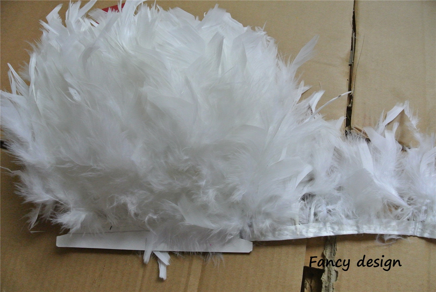 10 Yards White Chandelle Feather Trim 10 Yards Trim - Etsy