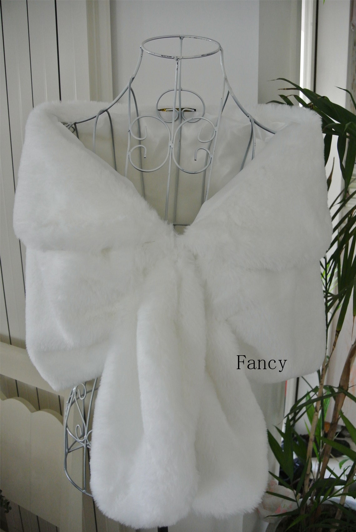 White Faux Fur Bridal Wrap Fur Wrap Bridal Faux Fur Stole | Etsy Canada