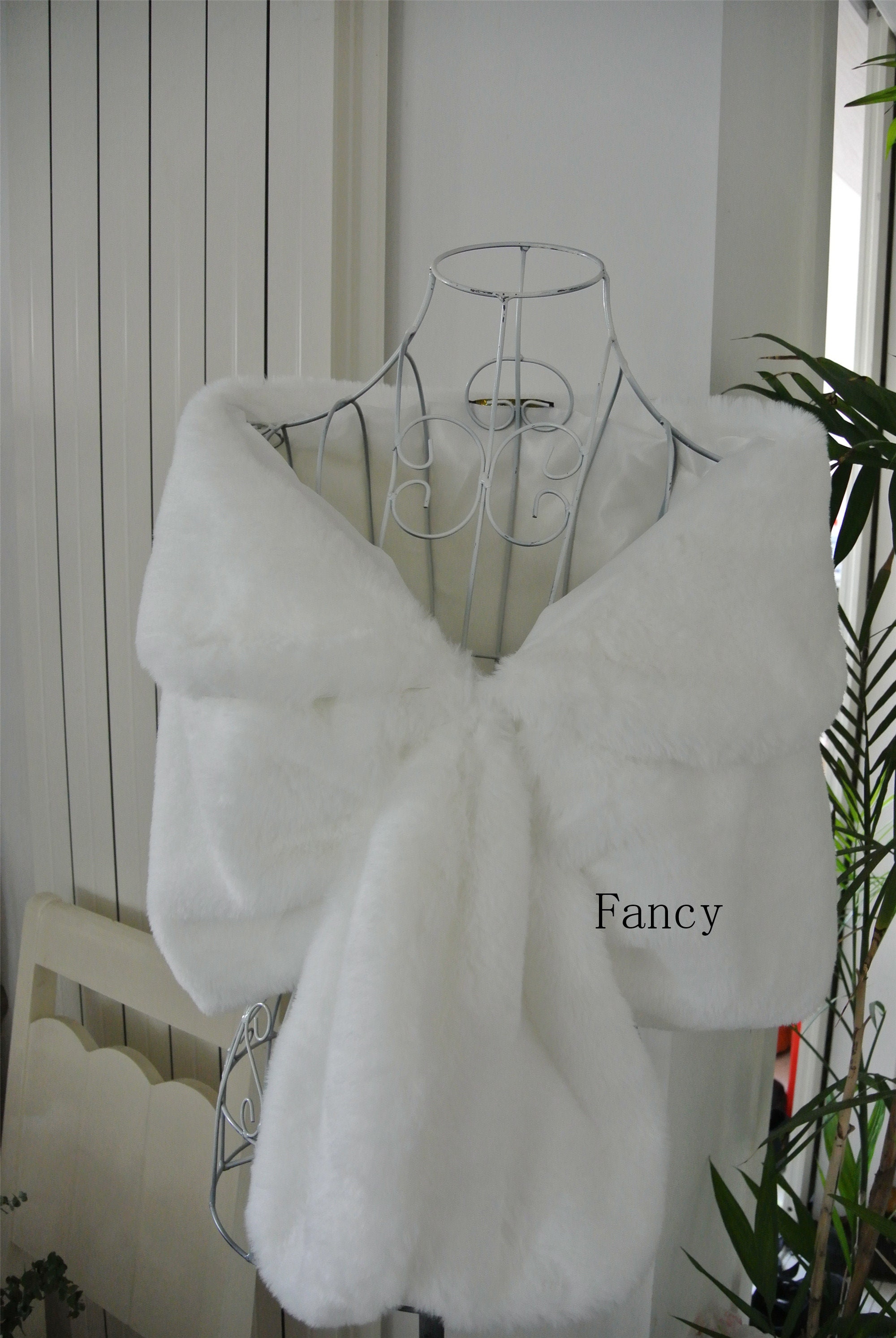 White Faux Fur Bridal Wrap Fur Wrap Bridal Faux Fur Stole | Etsy Canada