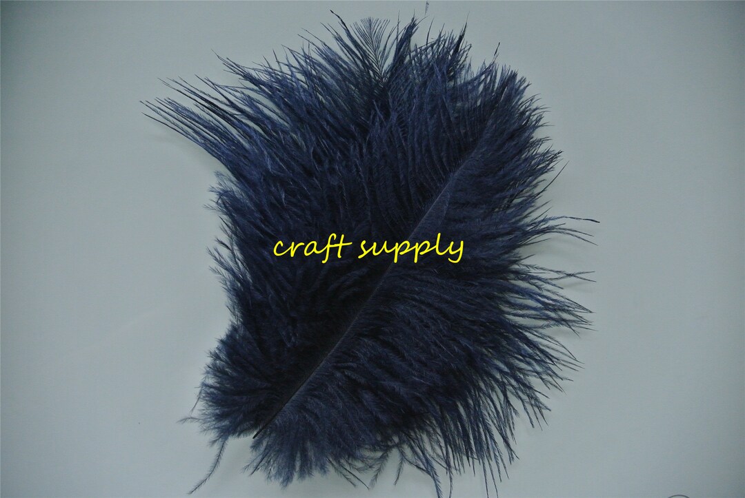 Dark Blue Navy Blue Ostrich Feather 50 Pcs 5-20inches for Wedding Party ...