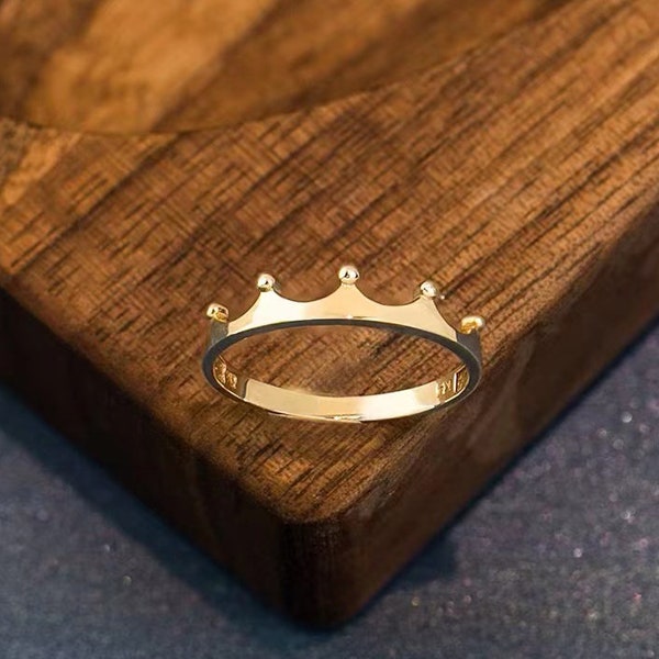 Gold Crown Ring - Etsy