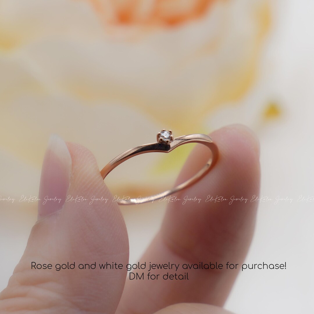 Chevron Ring, 10k Solid Gold Chevron Ring, Chevron V Shape Gold Ring ...