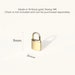 14K Solid Gold Padlock Pendant, Dainty Padlock Necklace, Padlock Charm ...
