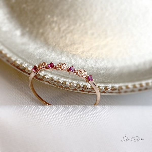 Gold Ruby Ring - Etsy