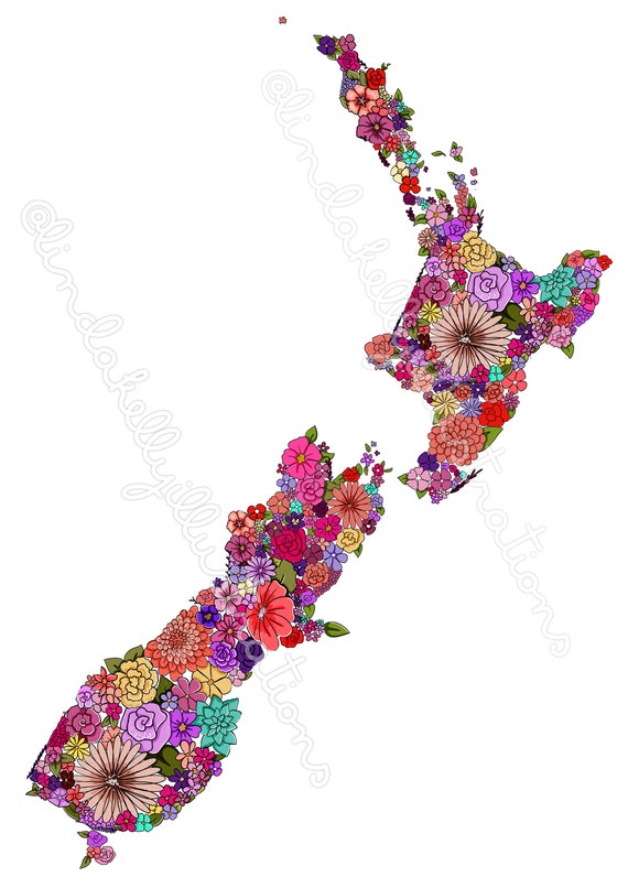 New Zealand Floral - Etsy