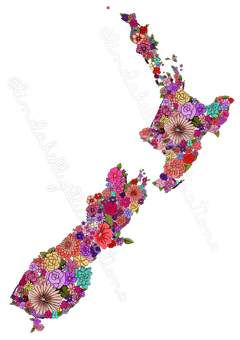New Zealand Floral - Etsy