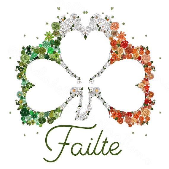Failte Ireland Flag Floral | Etsy
