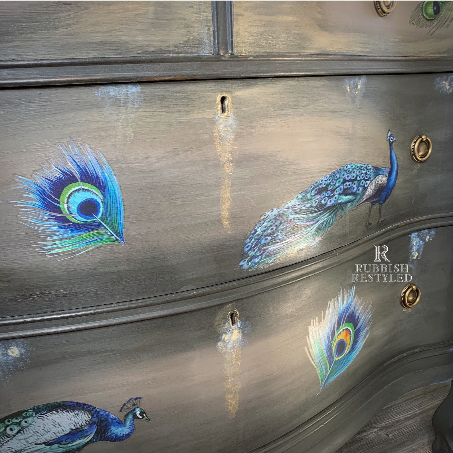 Tutorial How to Paint Furniture Peacock Dreams learn to - Etsy