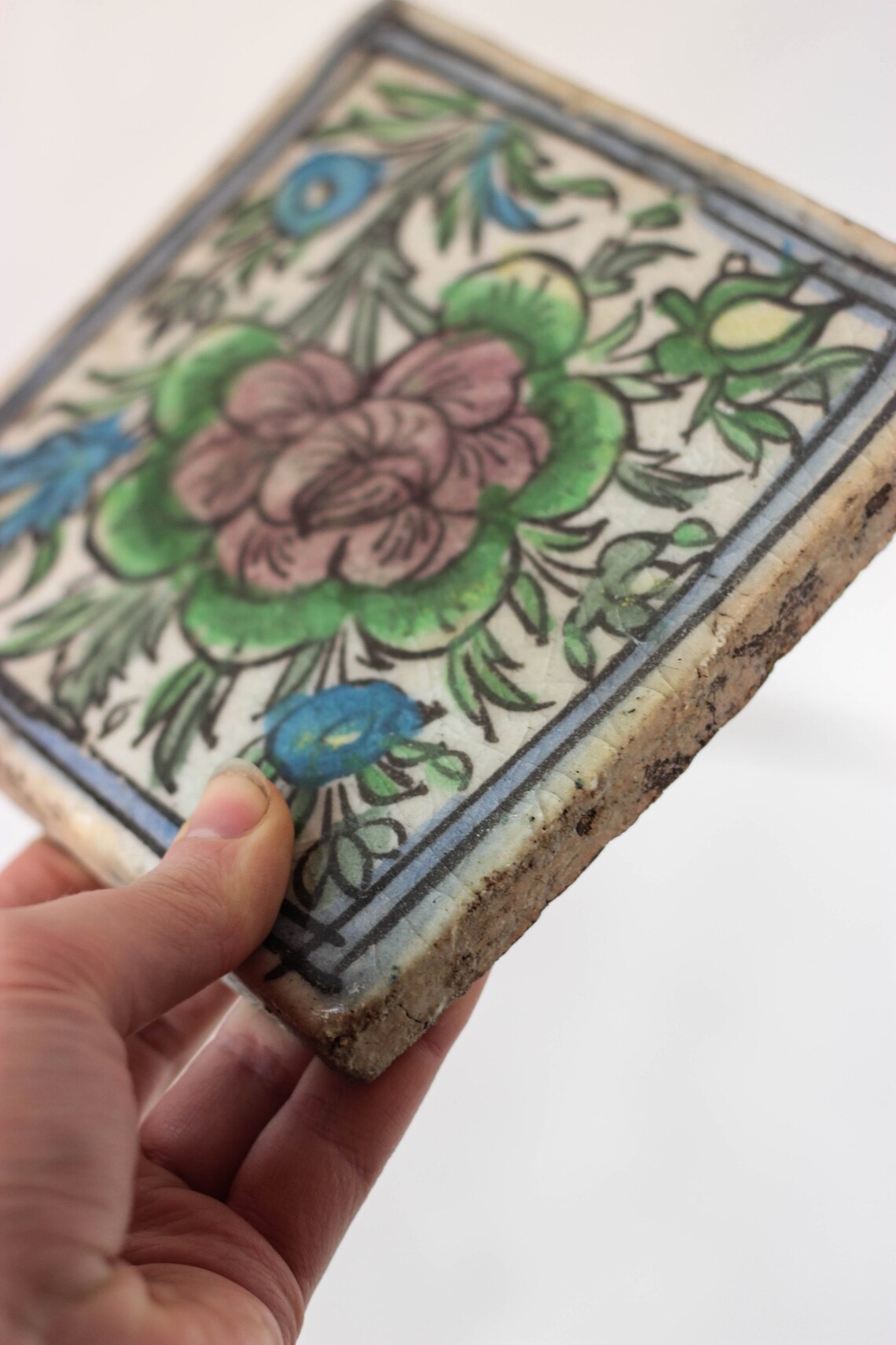 Salvaged Ceramic Tile Antique Vintage Glazed Coloured Tile - Etsy