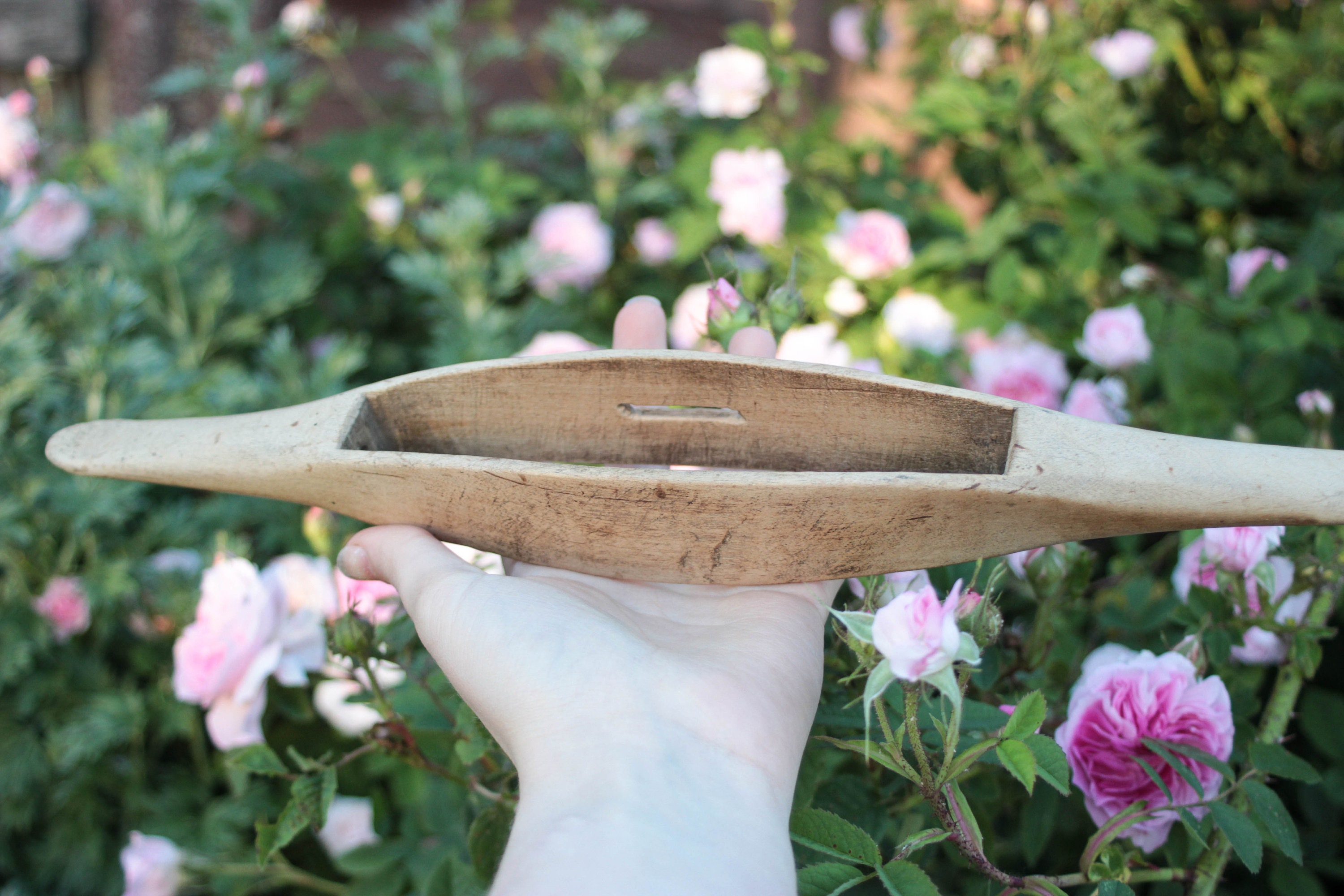 Antique Rustic Weaving Shuttle Wooden Spindle Spinning Wheel - Etsy