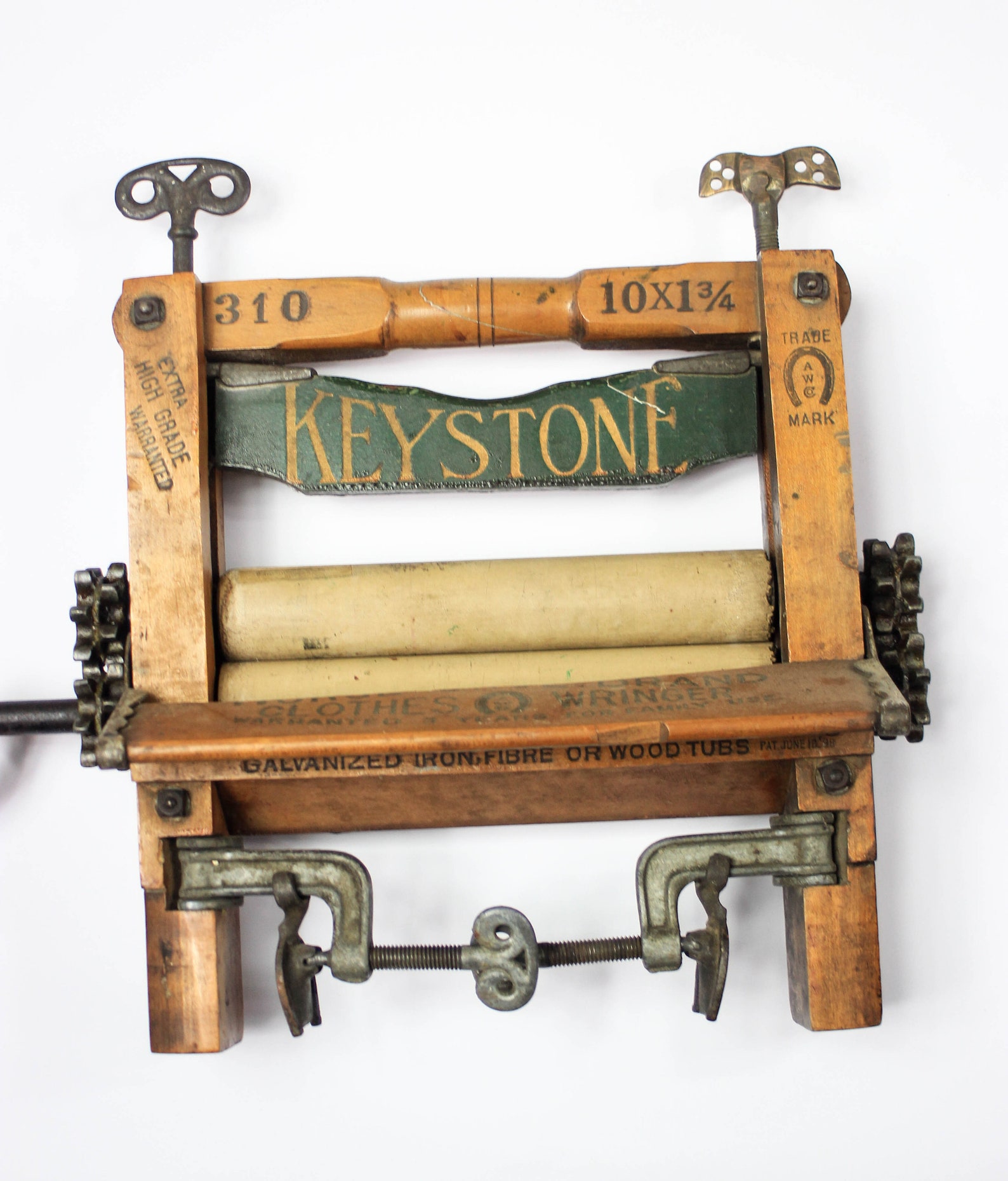 Antique Wringer Horse Shoe Brand American Keystone Wringer 310 ...