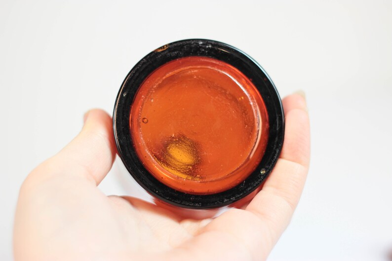 Vintage Kreosot Pharmacy Bottle Brown Glass Jar Hexagonal Lid Swiss ...