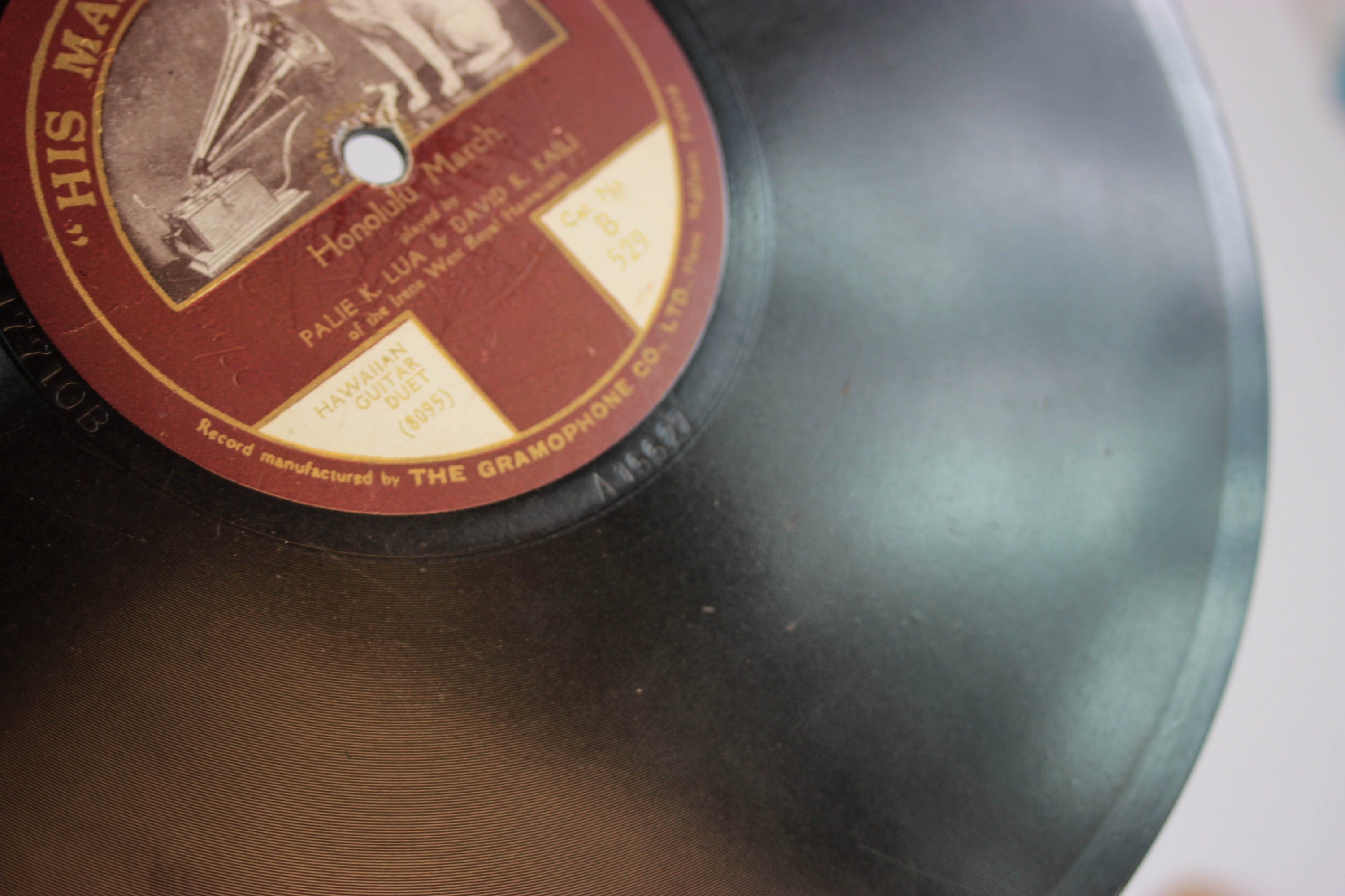 20s Shellac Record His Master's Voice Honolulu March - Etsy