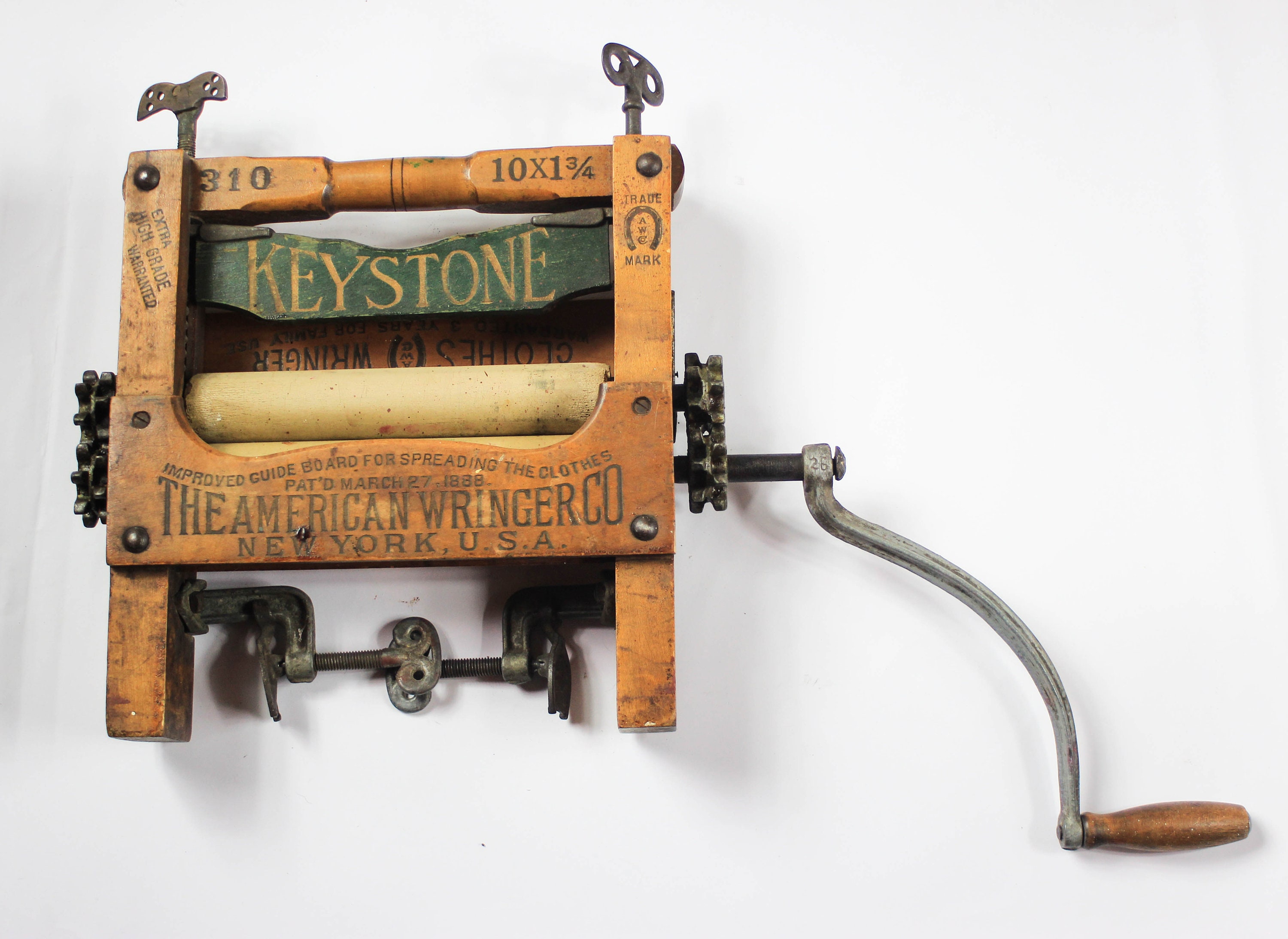 Antique Wringer Horse Shoe Brand American Keystone Wringer 310 ...