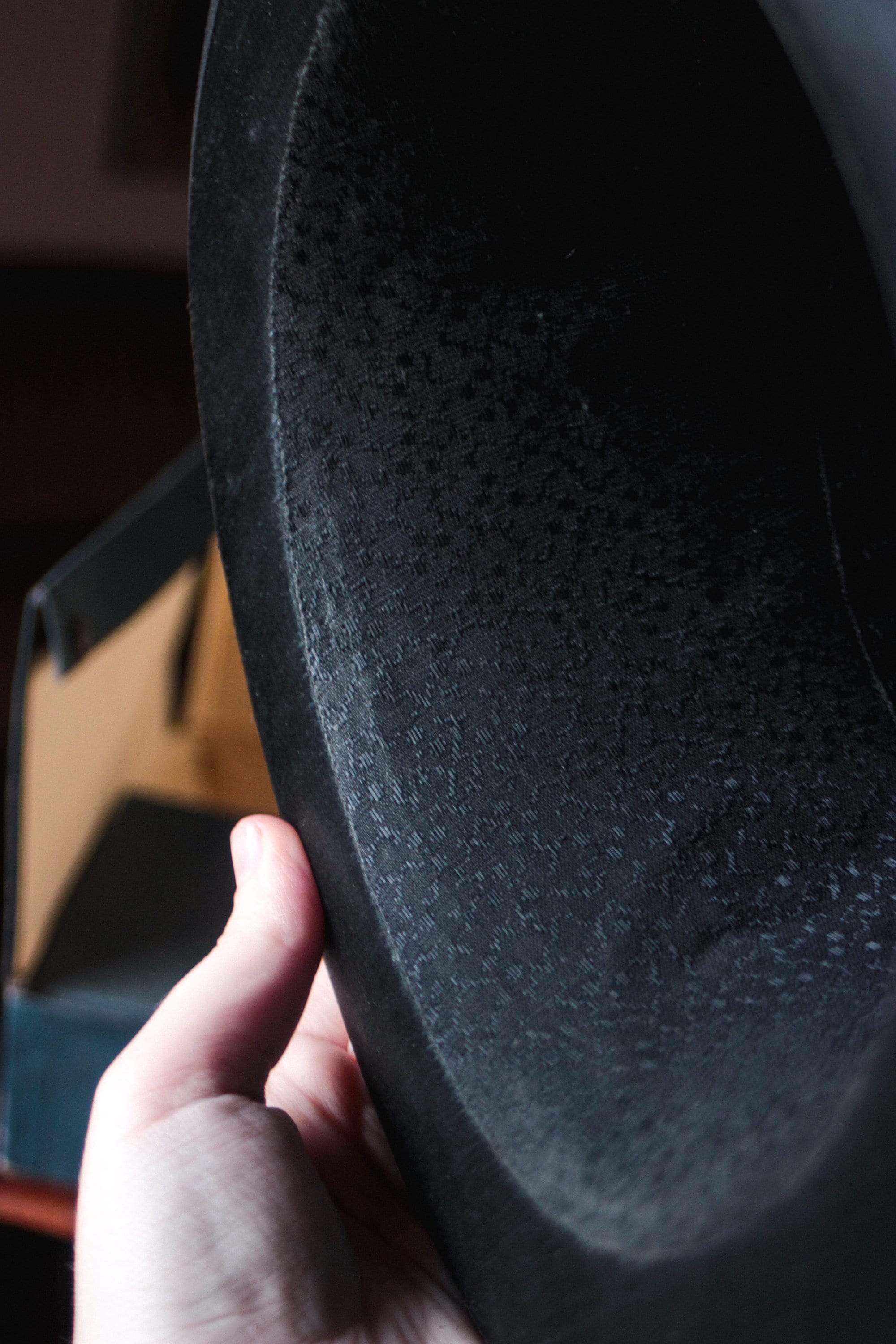 Antique Black Silk Top Hat in Original Box Collapsible Cylinder Opera ...