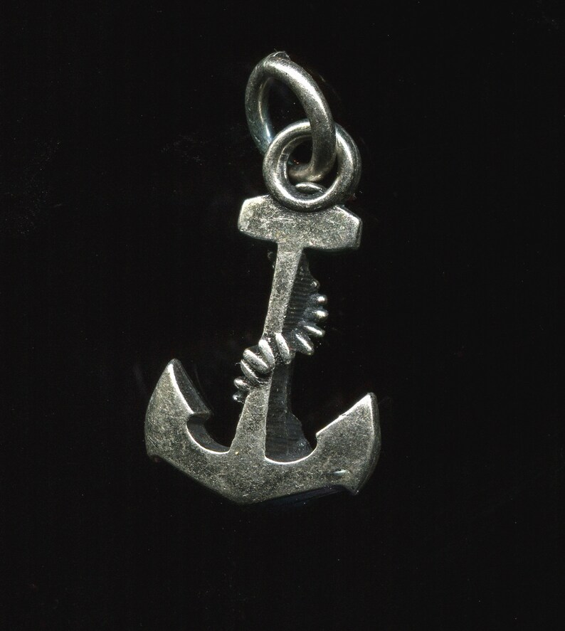 Vintage Silver Anchor Pendant Choose One Victorian Style - Etsy