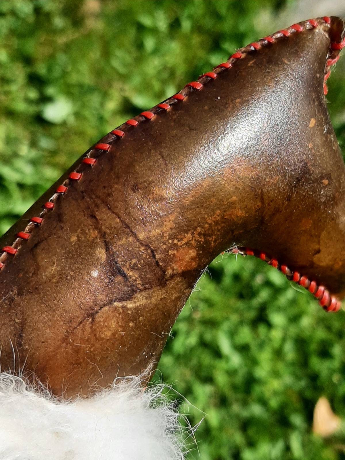 Vintage Old Horse Shaped Animal Skin Rattle With Seeds Inside, on ...