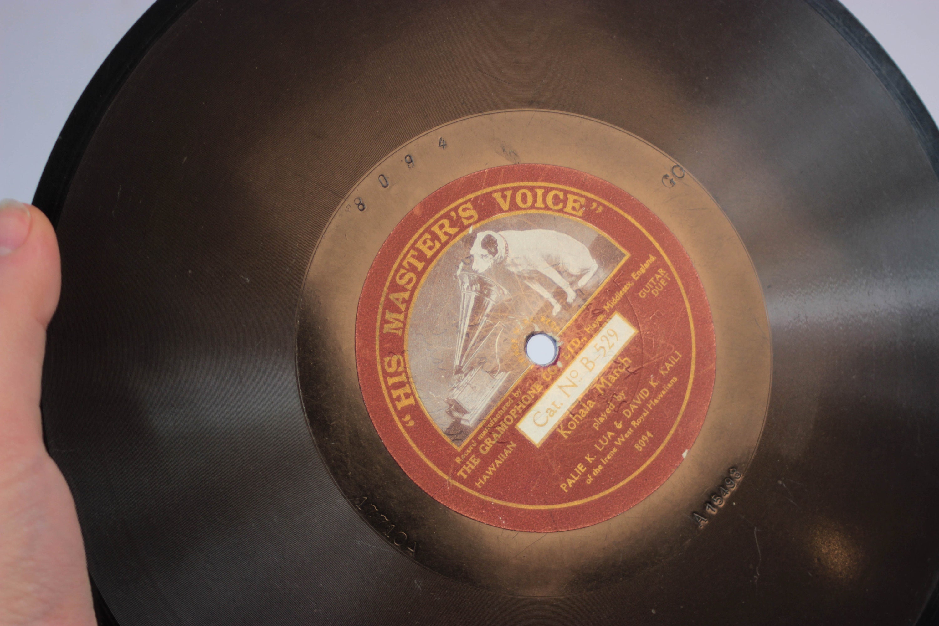 20s Shellac Record His Master's Voice Honolulu March - Etsy