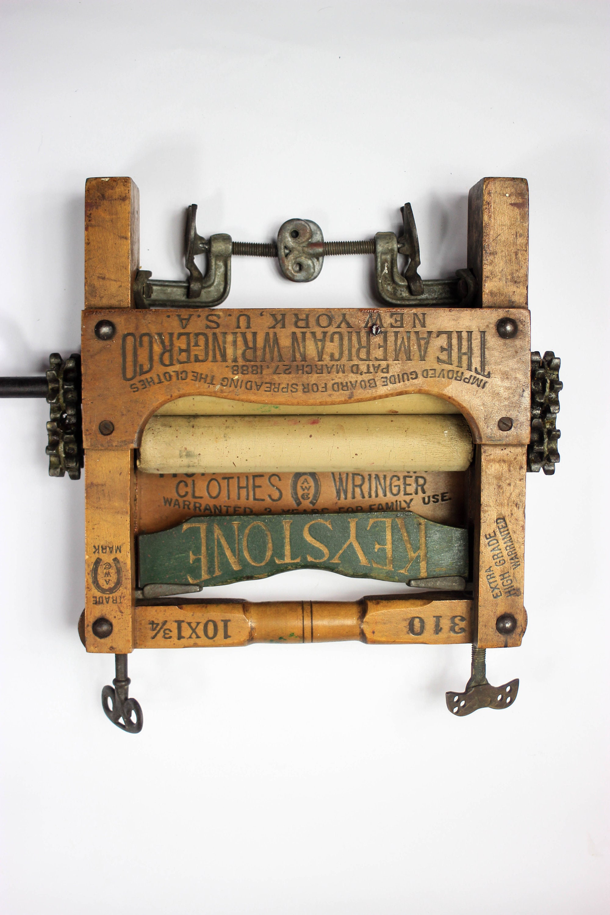 Antique Wringer Horse Shoe Brand American Keystone Wringer 310 ...