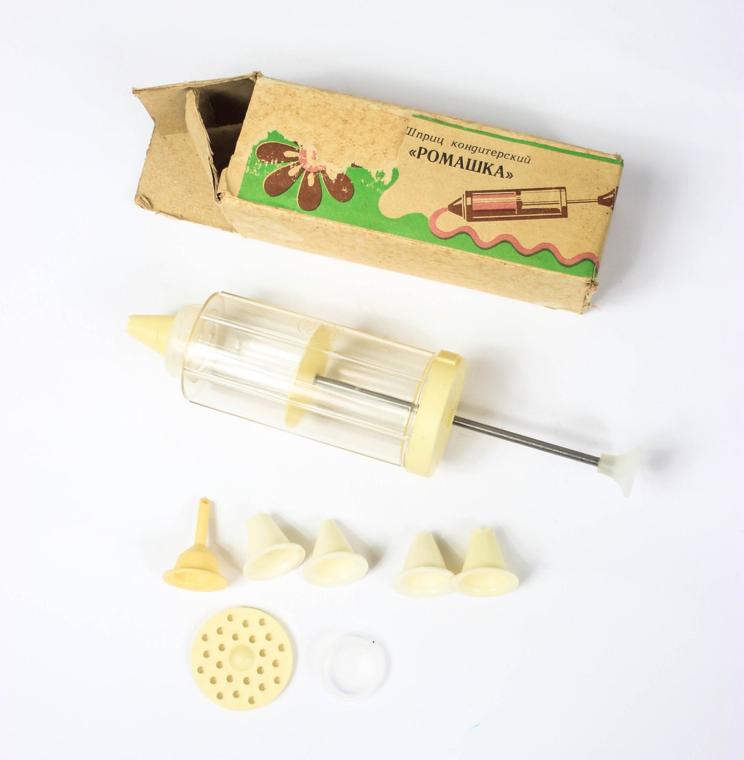 Vintage Cream Syringe Confectionery Syringe Set Decorating - Etsy