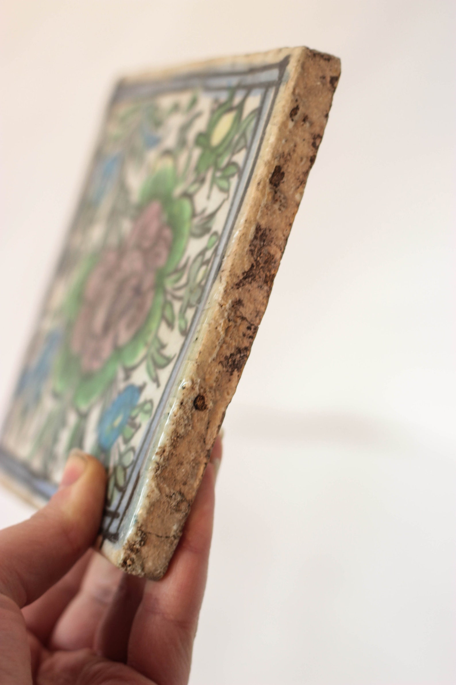 Salvaged Ceramic Tile Antique Vintage Glazed Coloured Tile - Etsy