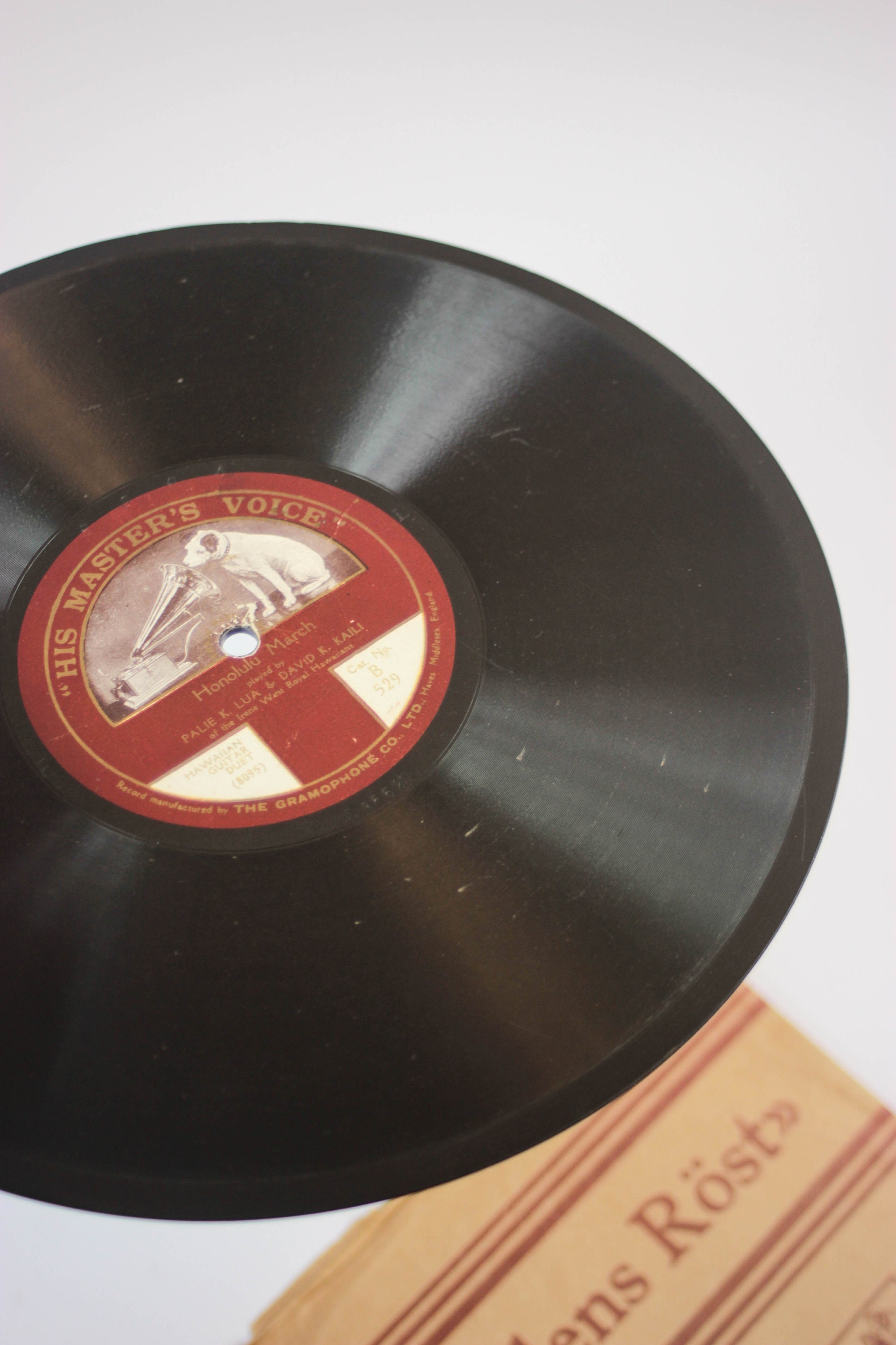 20s Shellac Record His Master's Voice Honolulu March - Etsy