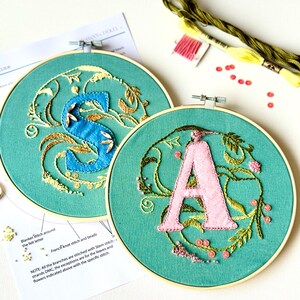 Embroidery PDF Pattern, DIY Handmade Gifts, Letter Embroidery Pattern ...