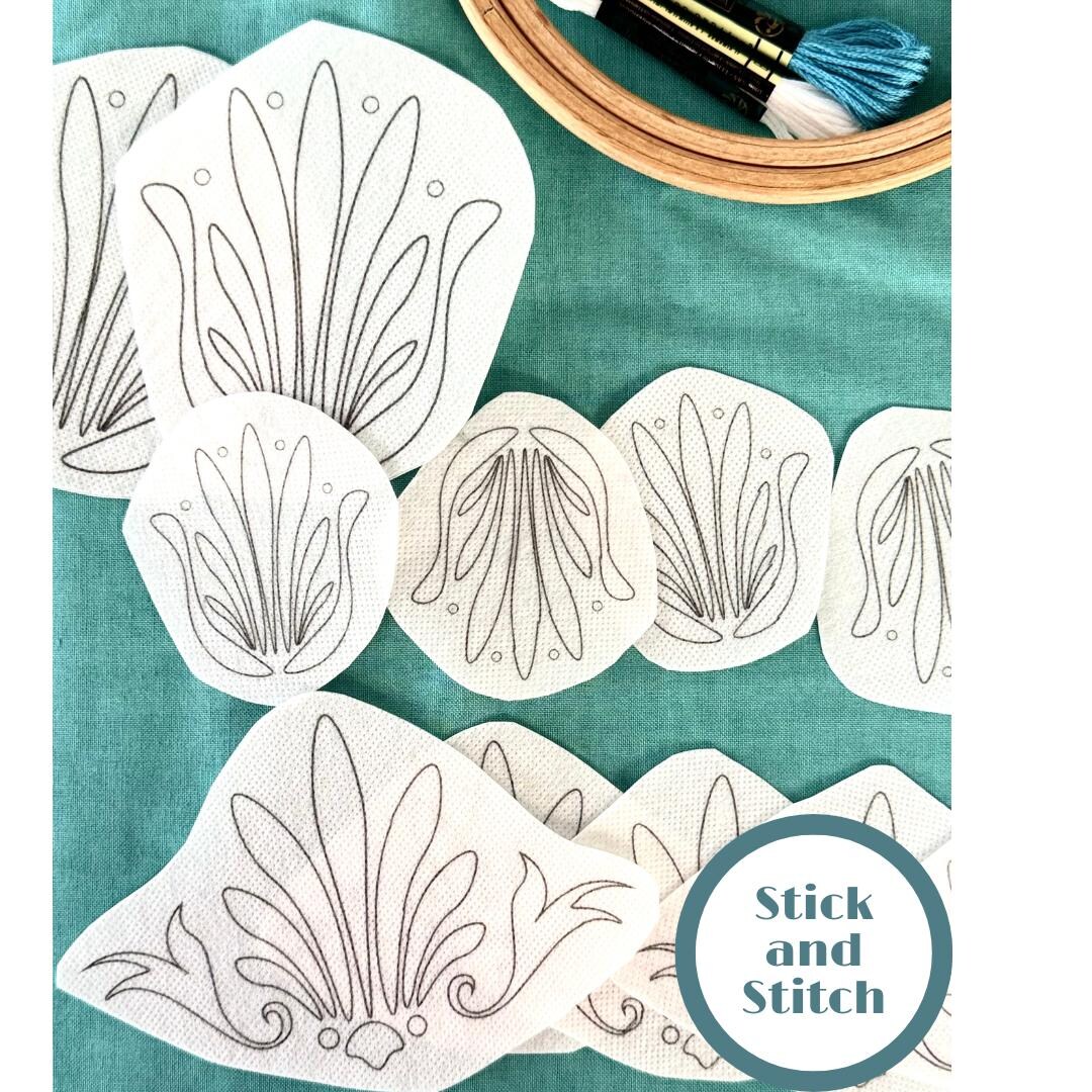 Greek Branches Palmetto Stick and Stitch. Inspired by Classical Greek ...