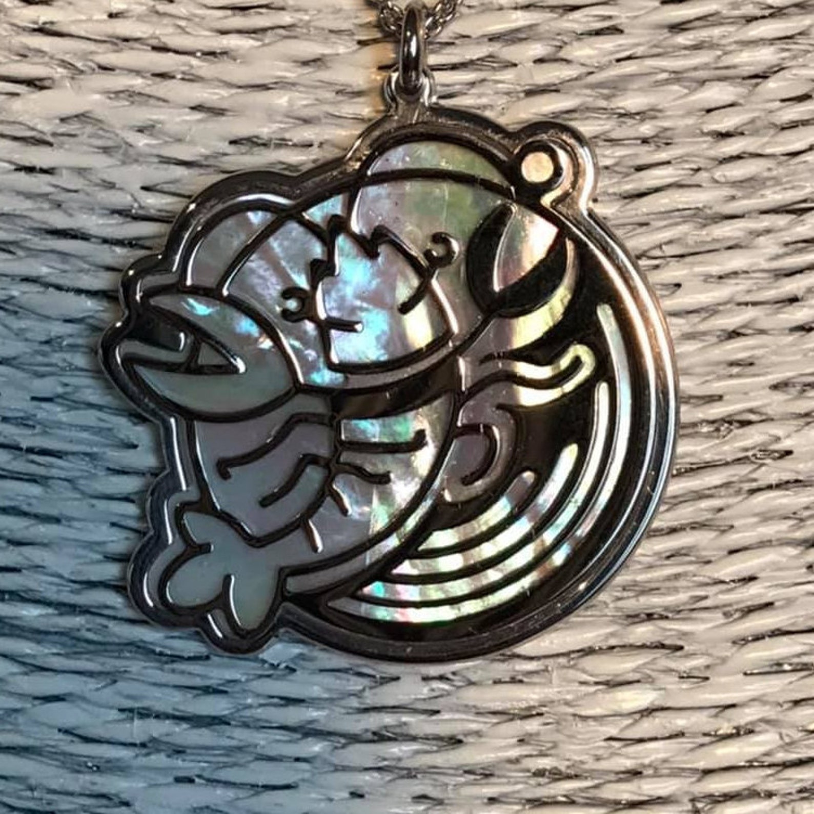 Zodiac Sign Scorpio in 925 Anti Allergic Silver and Natural - Etsy