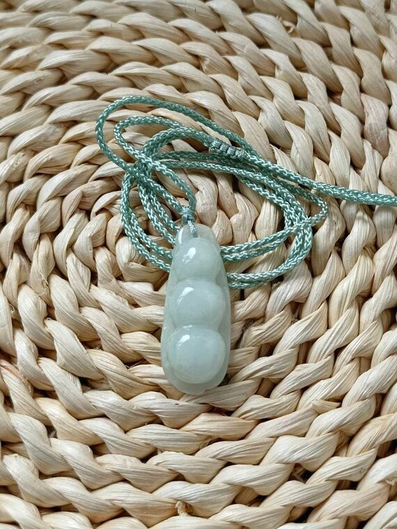 Light Green Natural Type A Grade A Jadeite Jade Pea Pod - Etsy