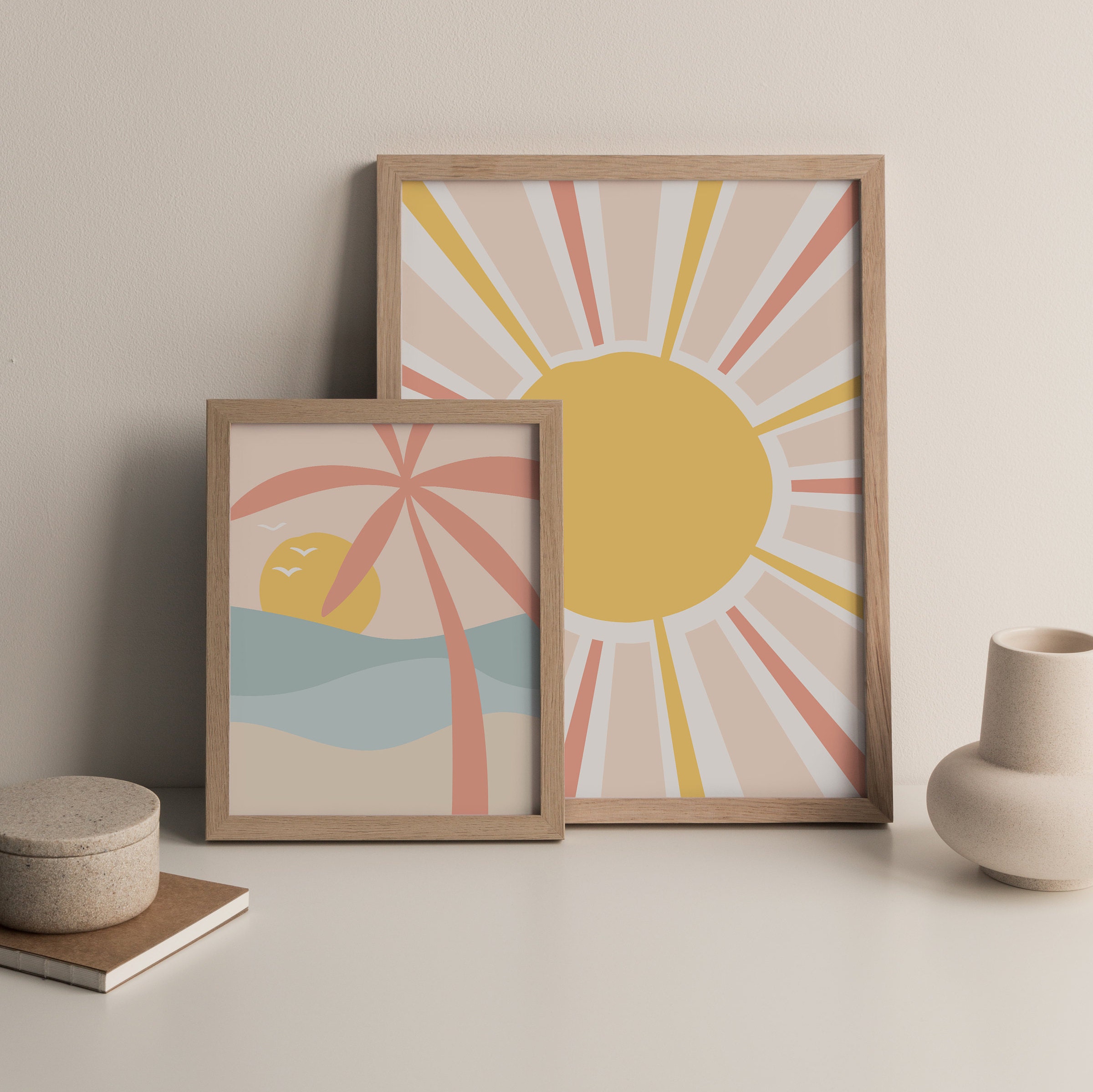 Modern Sun Art Print Sunburst Printable Abstract Sun Wall - Etsy