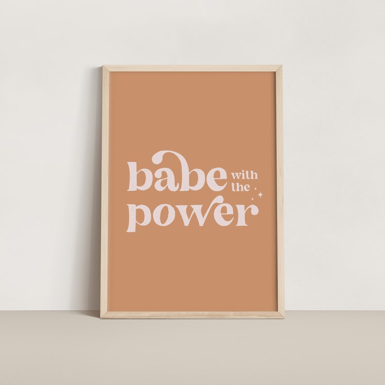 Babe With the Power Print // PRINTABLE WALL ART Labyrinth - Etsy